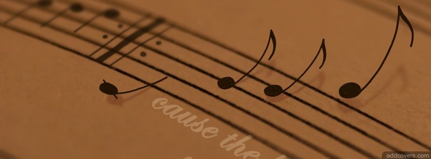 Music Notes Facebook Cover